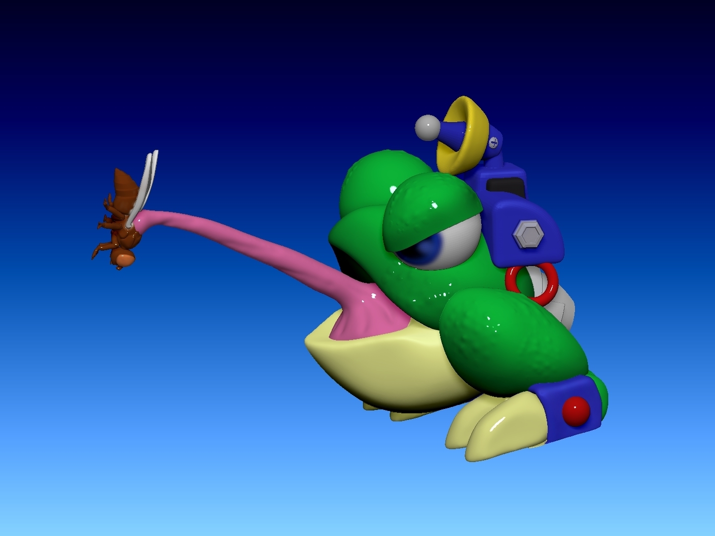 Archivo STL Sapo, J Frog, Gunbound, Dragonbound, GunboundM・Diseño de impresión en 3D para ...